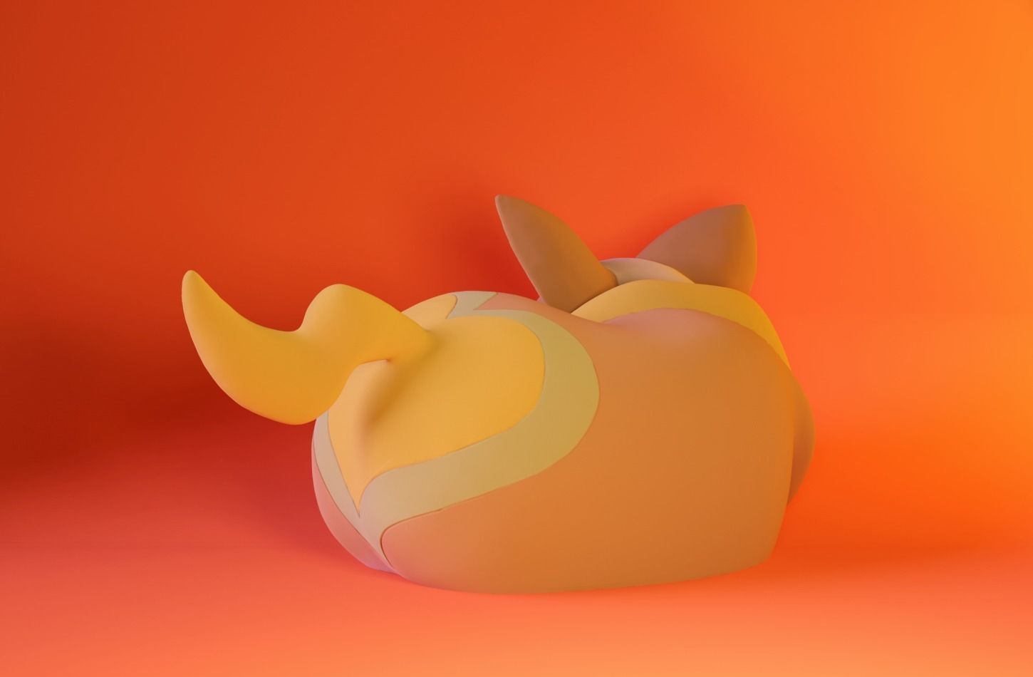 Pokemon Yamper sleeping 3D model 3D printable | CGTrader