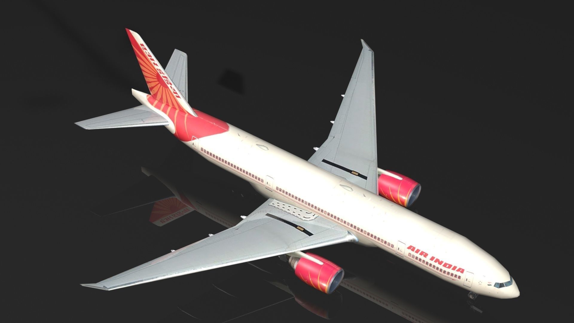 3D model Boeing 777 low polygon VR / AR / low-poly | CGTrader