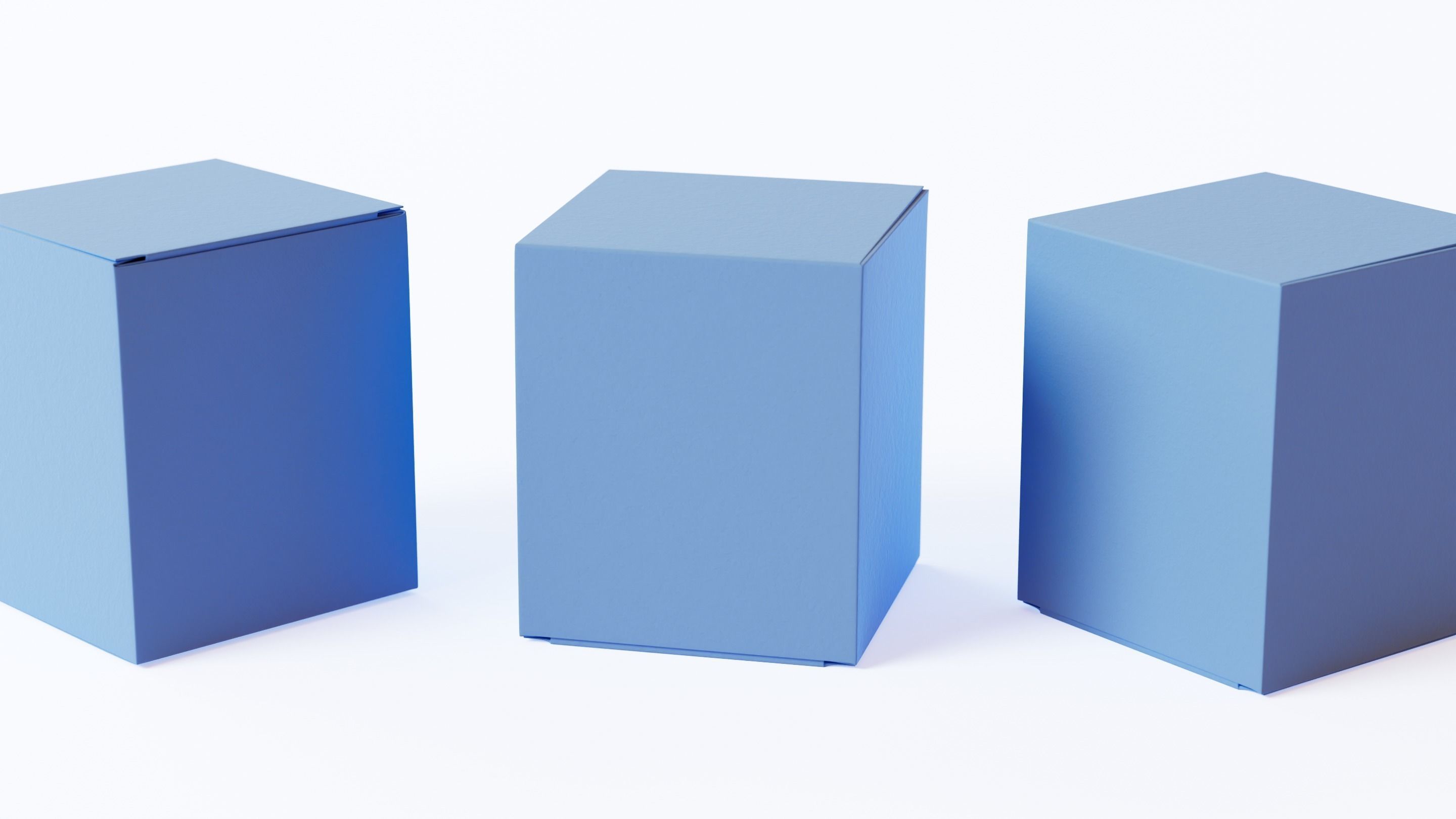 Square Packaging Box 3D Model 3D model | CGTrader