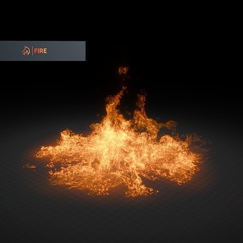 Big 3D Ground Fire Animation 3D model animated | CGTrader