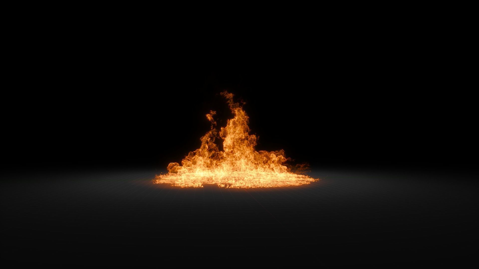 Big 3D Ground Fire Animation 3D model animated | CGTrader