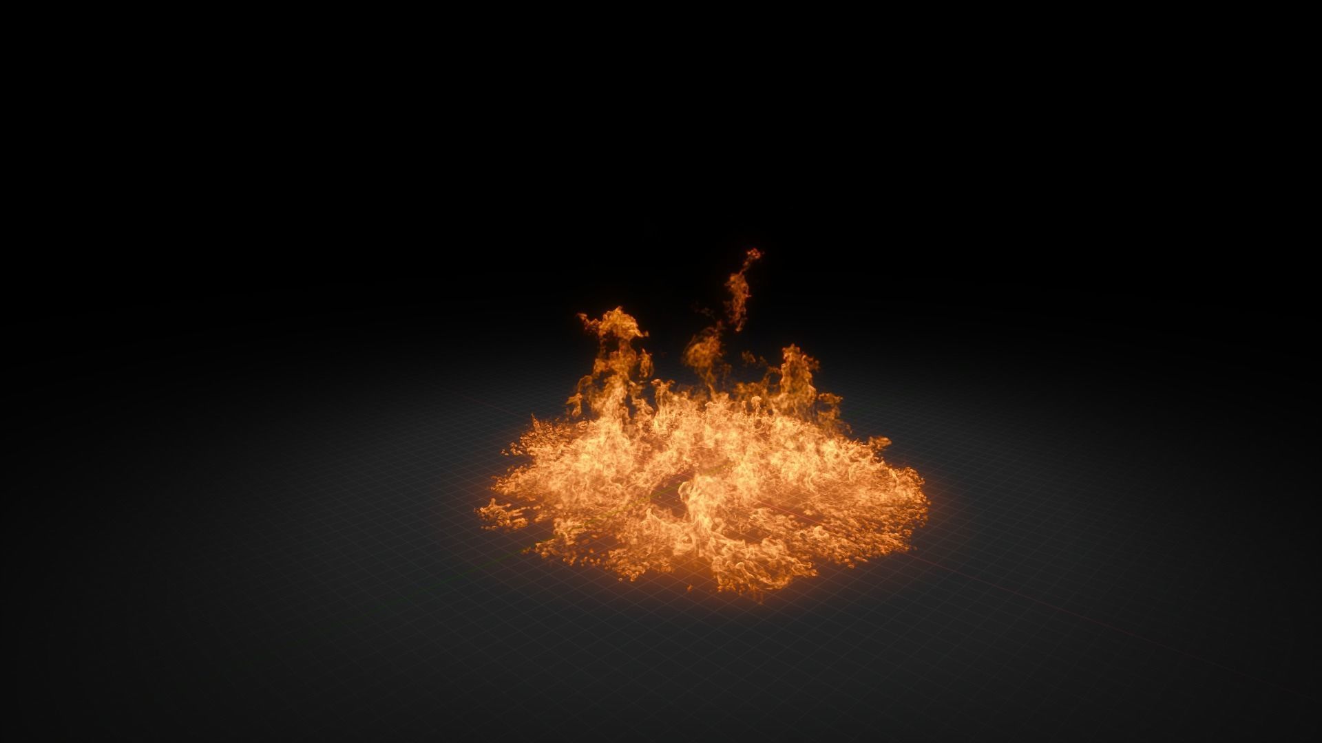 Big 3D Ground Fire Animation 3D model animated | CGTrader