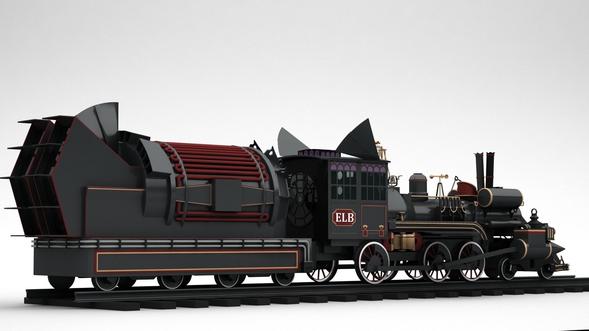 Jules Verne Time Train 3D model | CGTrader