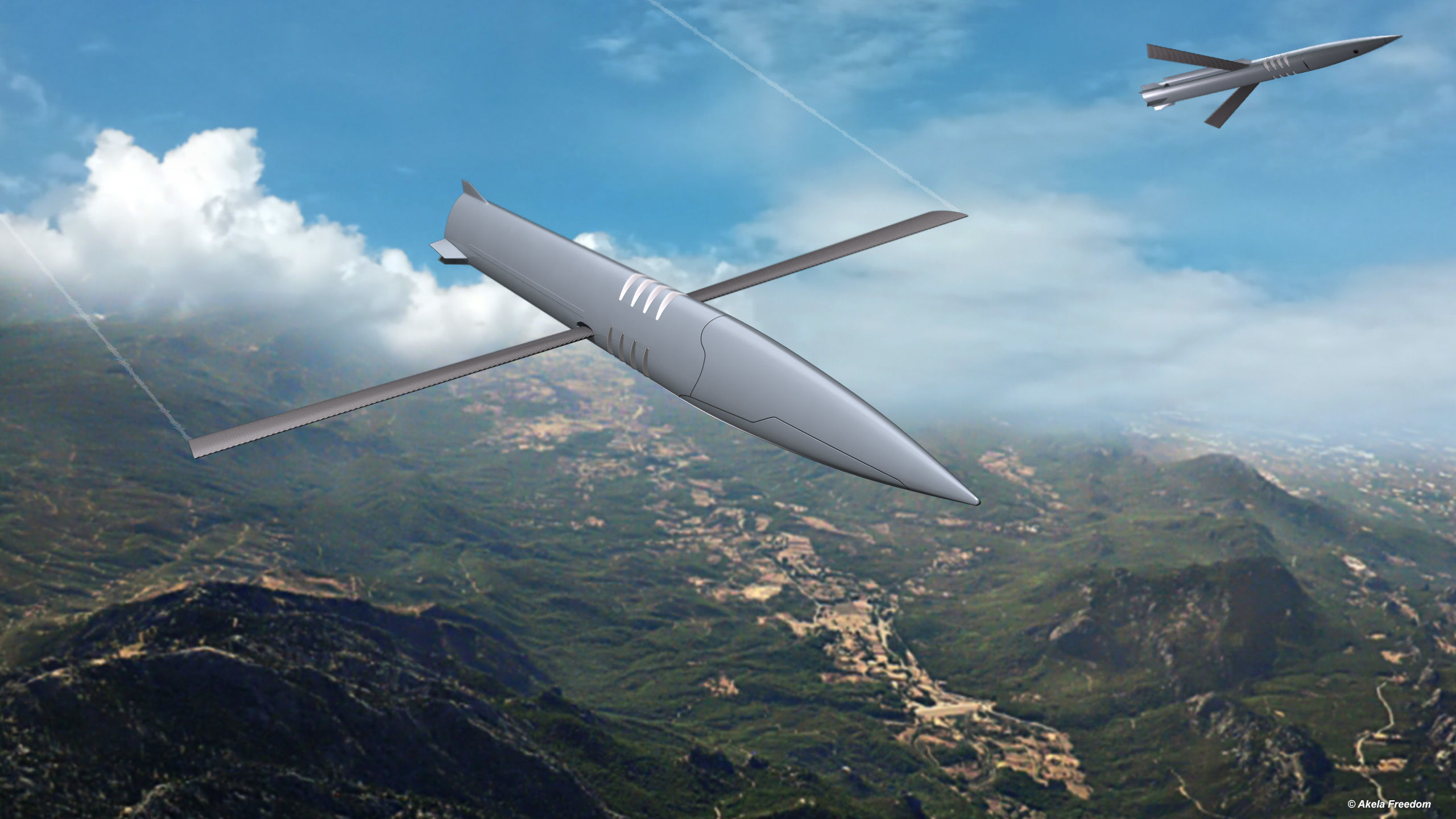 Long Range Maneuvering Projectile 3d Model Animated Cgtrader