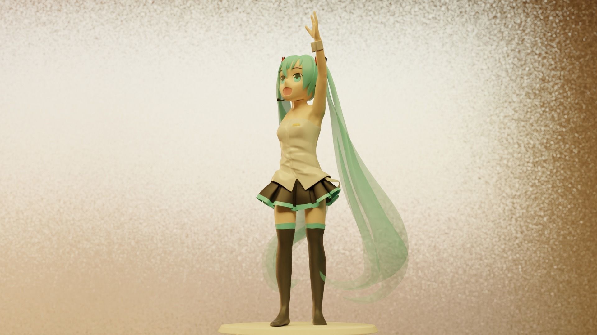 Hatsune Miku 3D printing character resin printer ready 3D model 3D ...