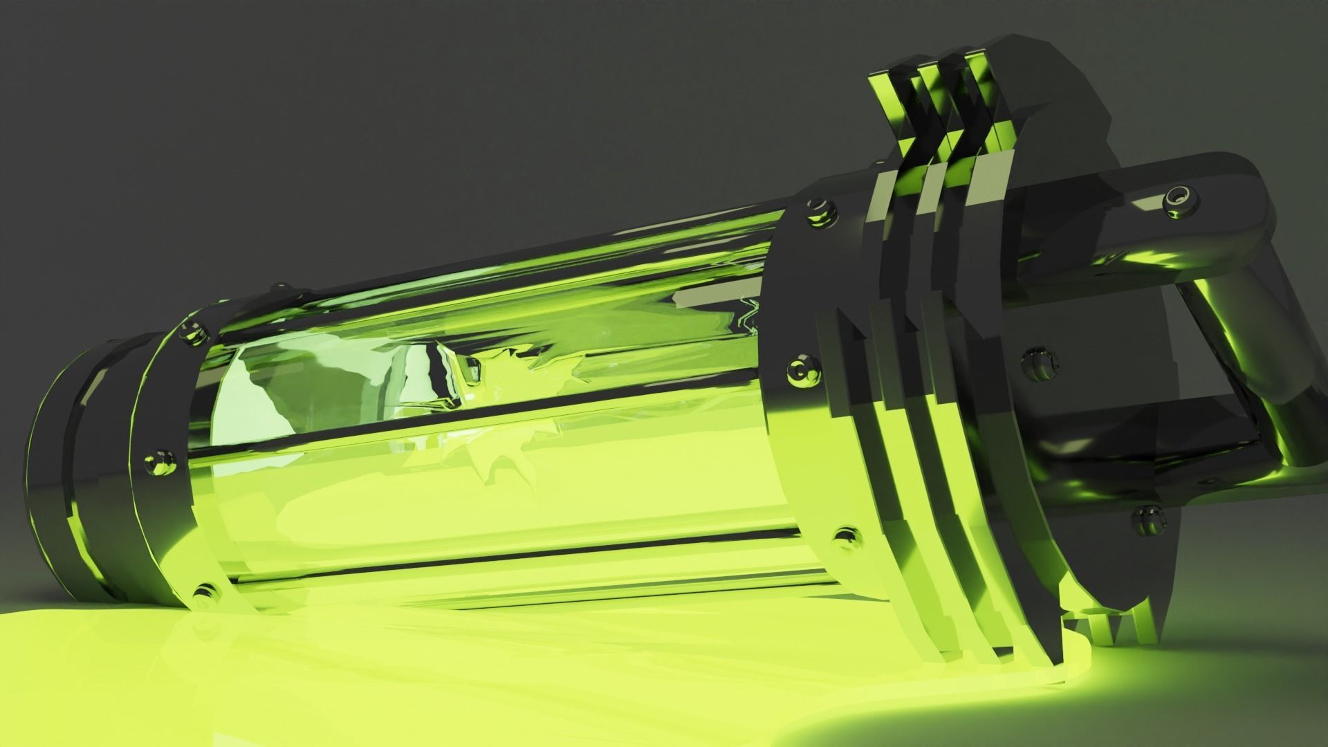 Ooze broken canister radioactive mutagen 3D model | CGTrader