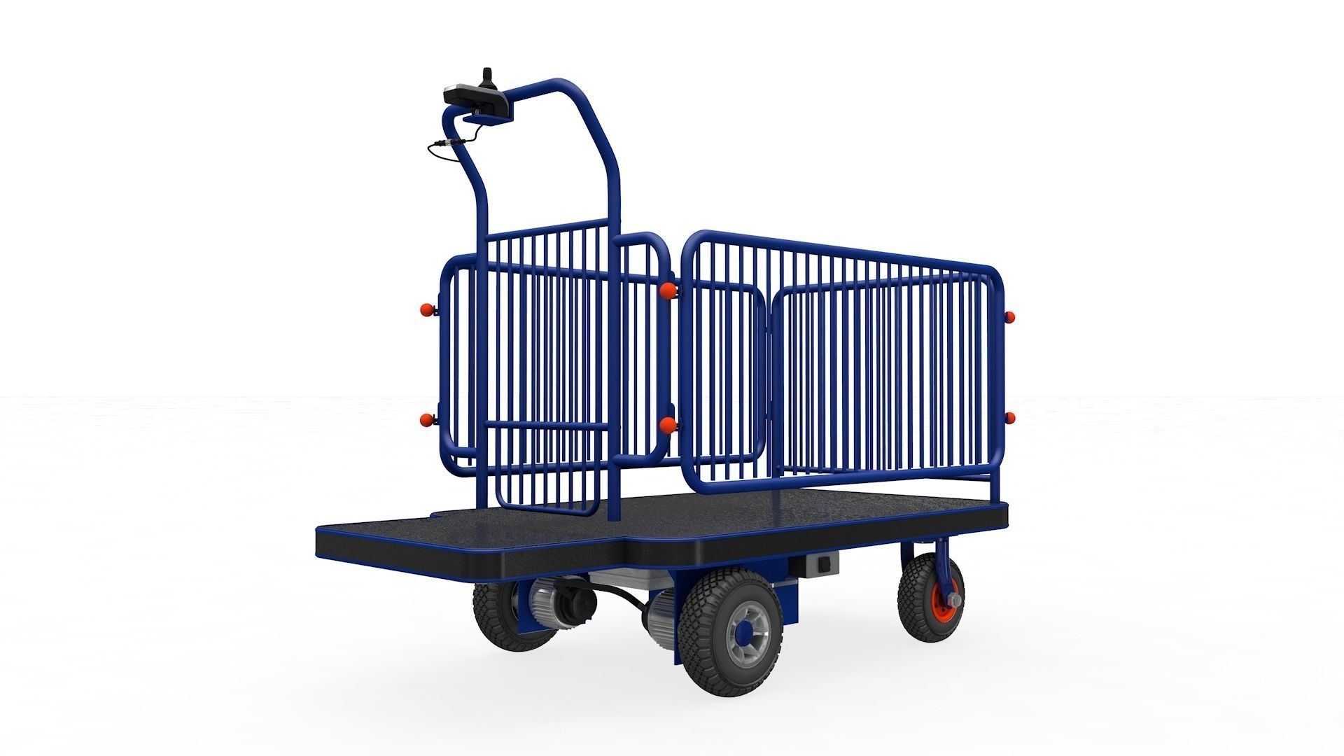 Market Trolley Transport Platform 3D model animated rigged | CGTrader
