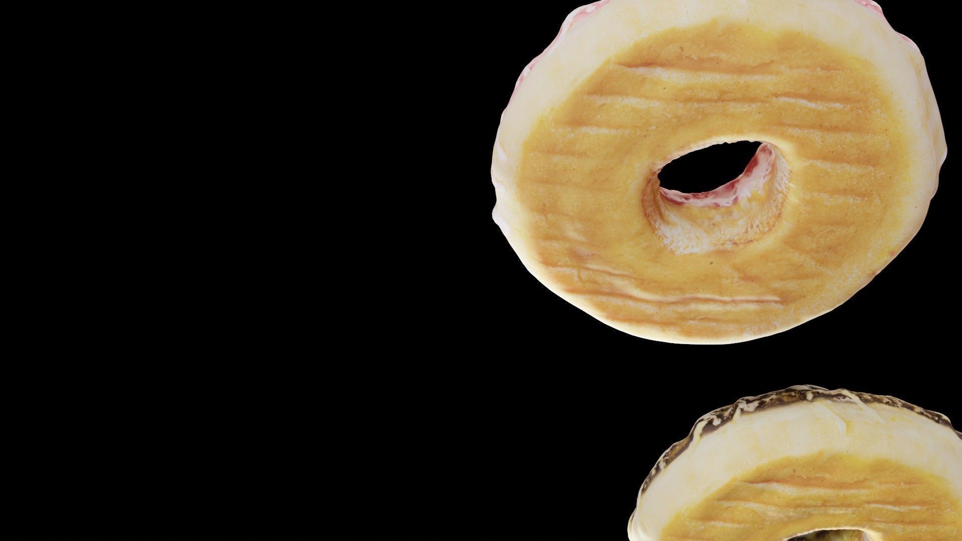 3D model Scanned Donuts 5 flavors 1 high and 2 lowpoly versions VR / AR ...