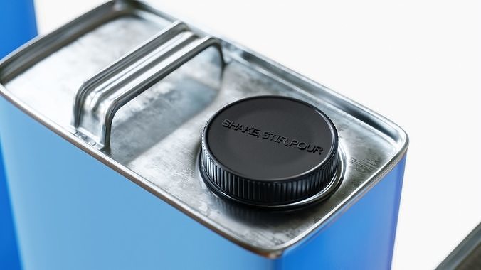 Paint Can 1 Gallon F-Style Oblong 3D Model 3D model | CGTrader