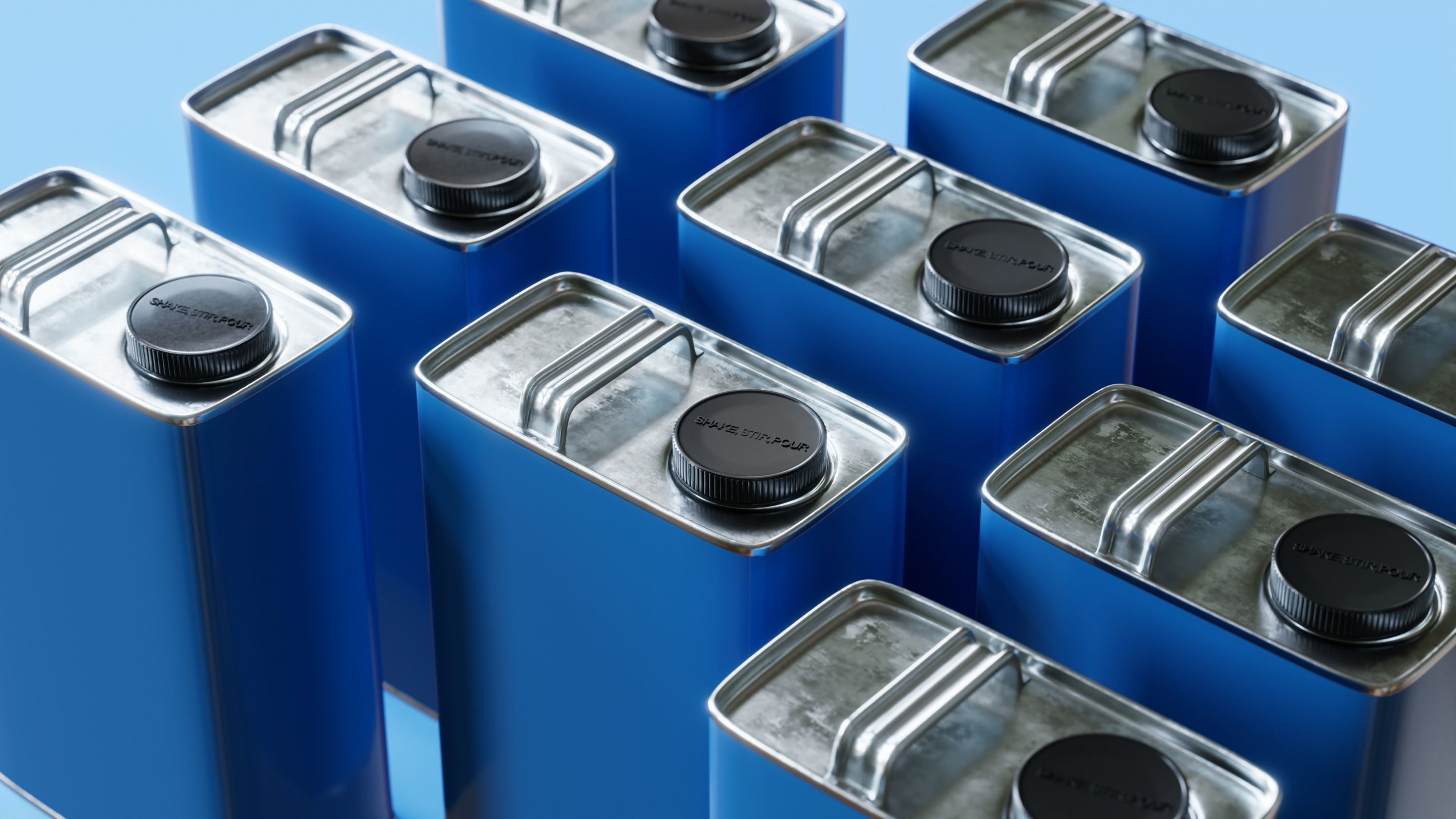 Paint Can 1 Gallon F-Style Oblong 3D Model 3D model | CGTrader