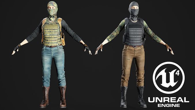 3D model Operator Female - gameready - Unreal VR / AR / low-poly | CGTrader