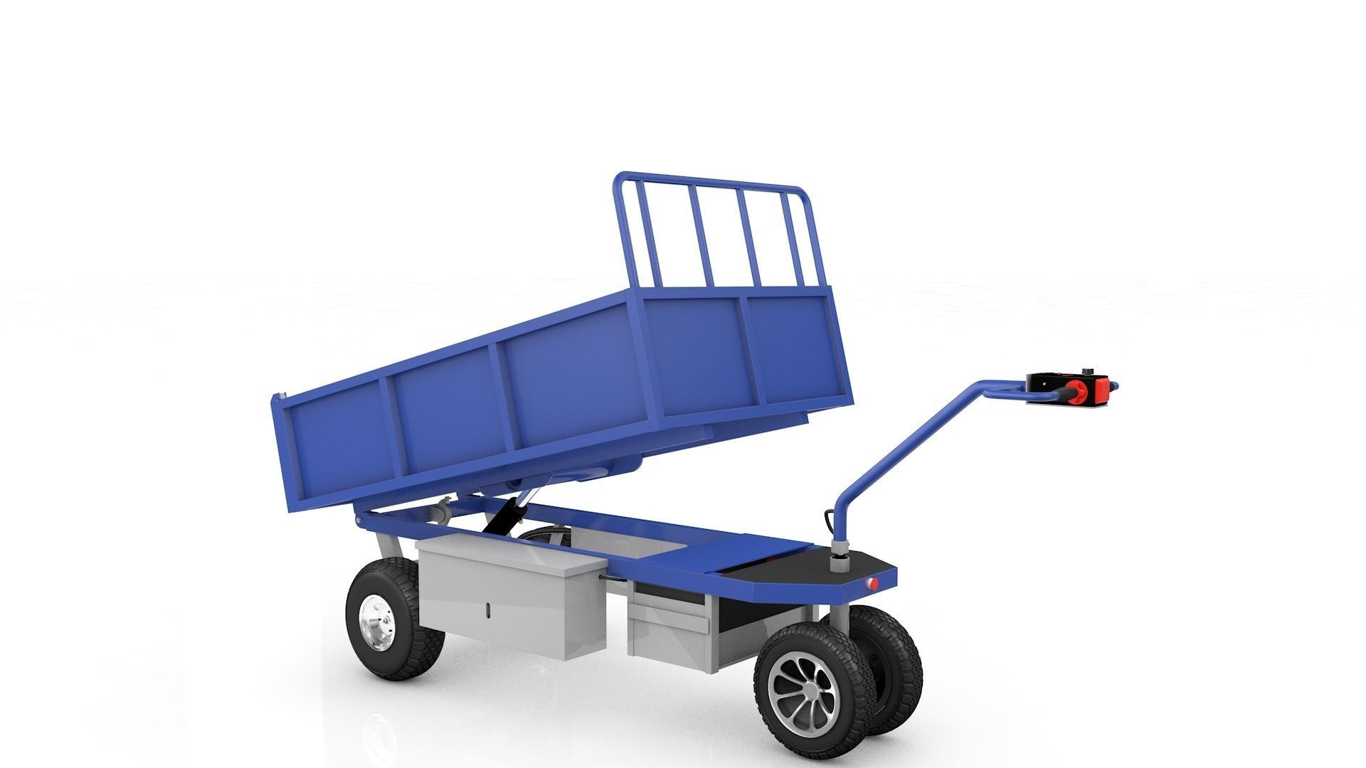 Transport Trolley General 3D model animated rigged | CGTrader