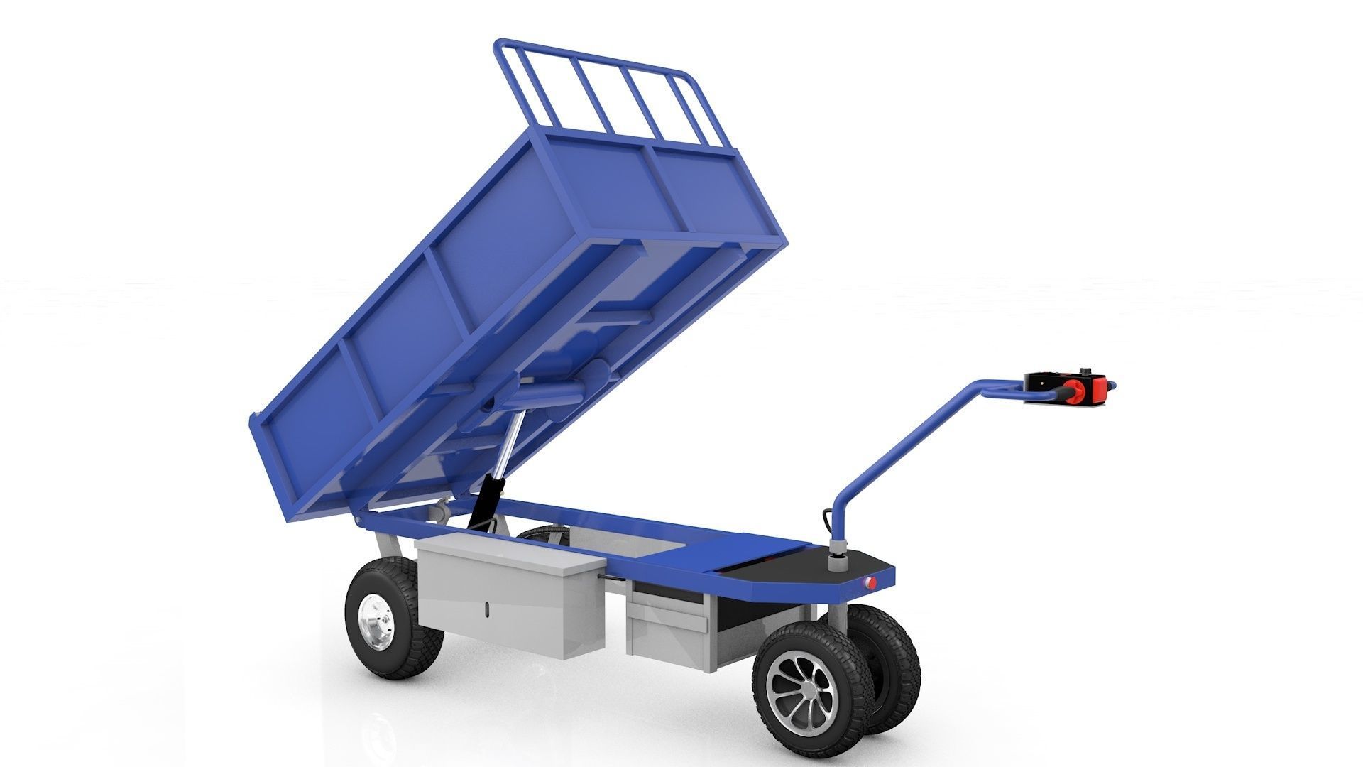 Transport Trolley General 3D model animated rigged | CGTrader
