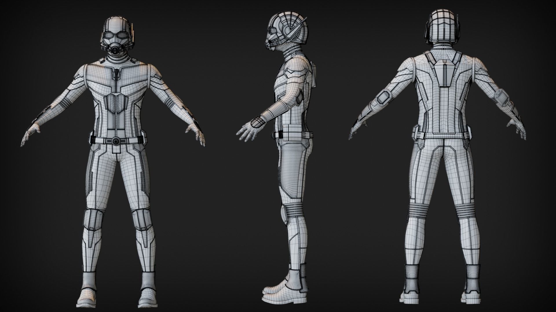 Ant-Man Avengers Endgame Suit 3D Model 3D model rigged | CGTrader
