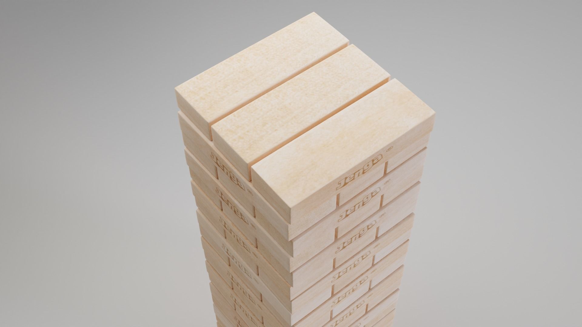 3D model Jenga Tower Game Customizable VR / AR / low-poly | CGTrader