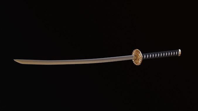 3D model katana VR / AR / low-poly | CGTrader