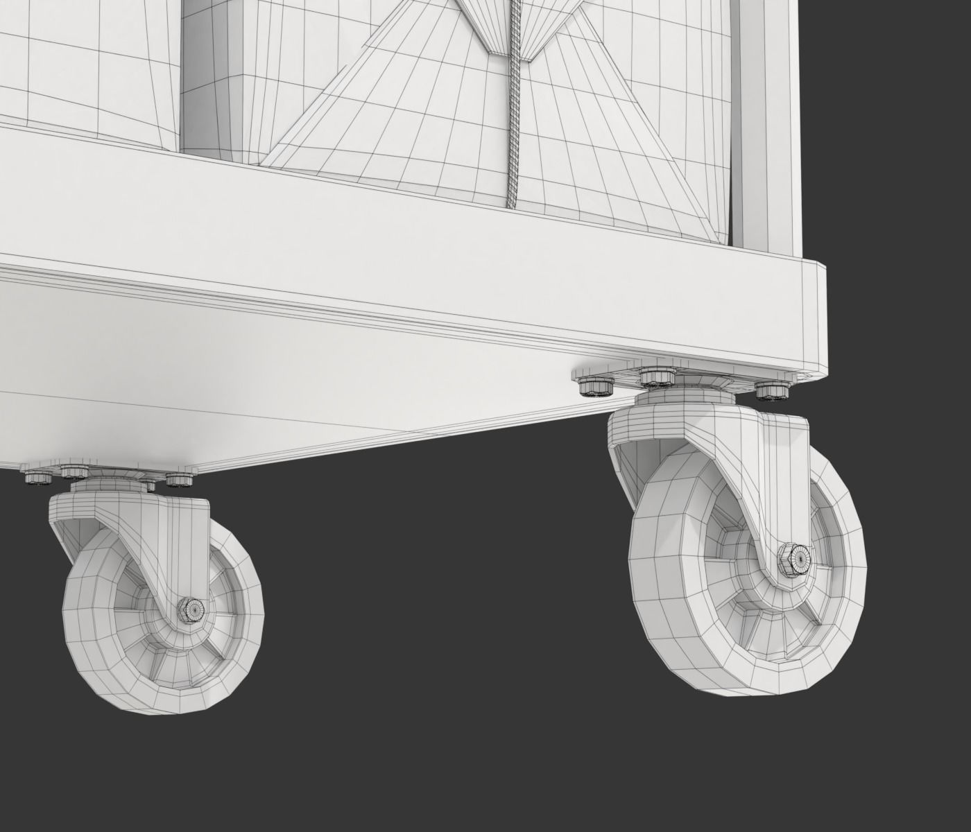 Warehouse Trolley With Wrapped Parcel 3D model | CGTrader