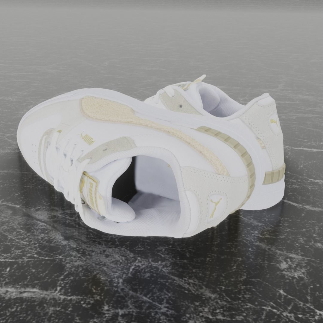 3D model Puma 3D Shoes - White VR / AR / low-poly | CGTrader