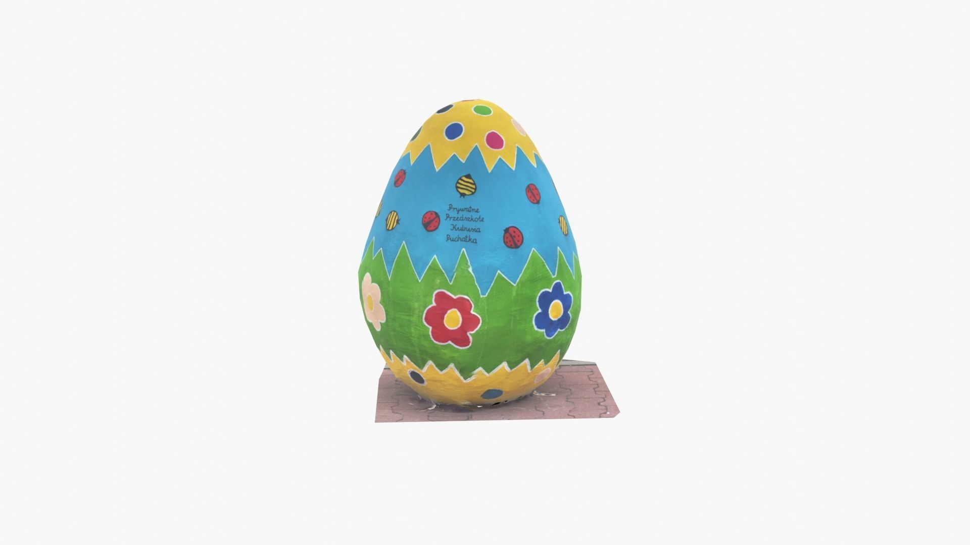 3D model Easter Egg on the street Winnie the pooh VR / AR / low-poly ...