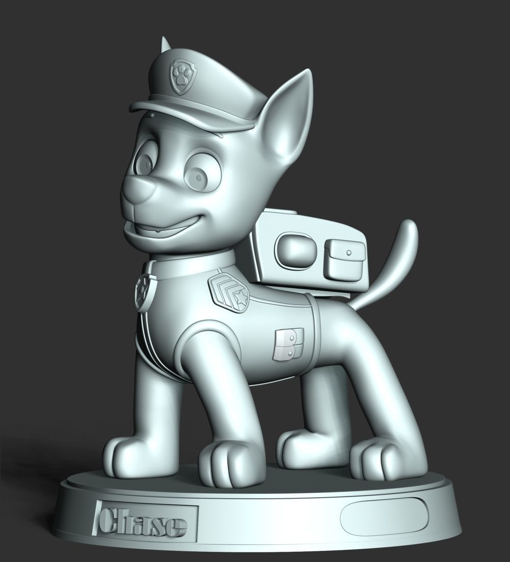 Paw Patrol - Chase 3D model 3D printable | CGTrader