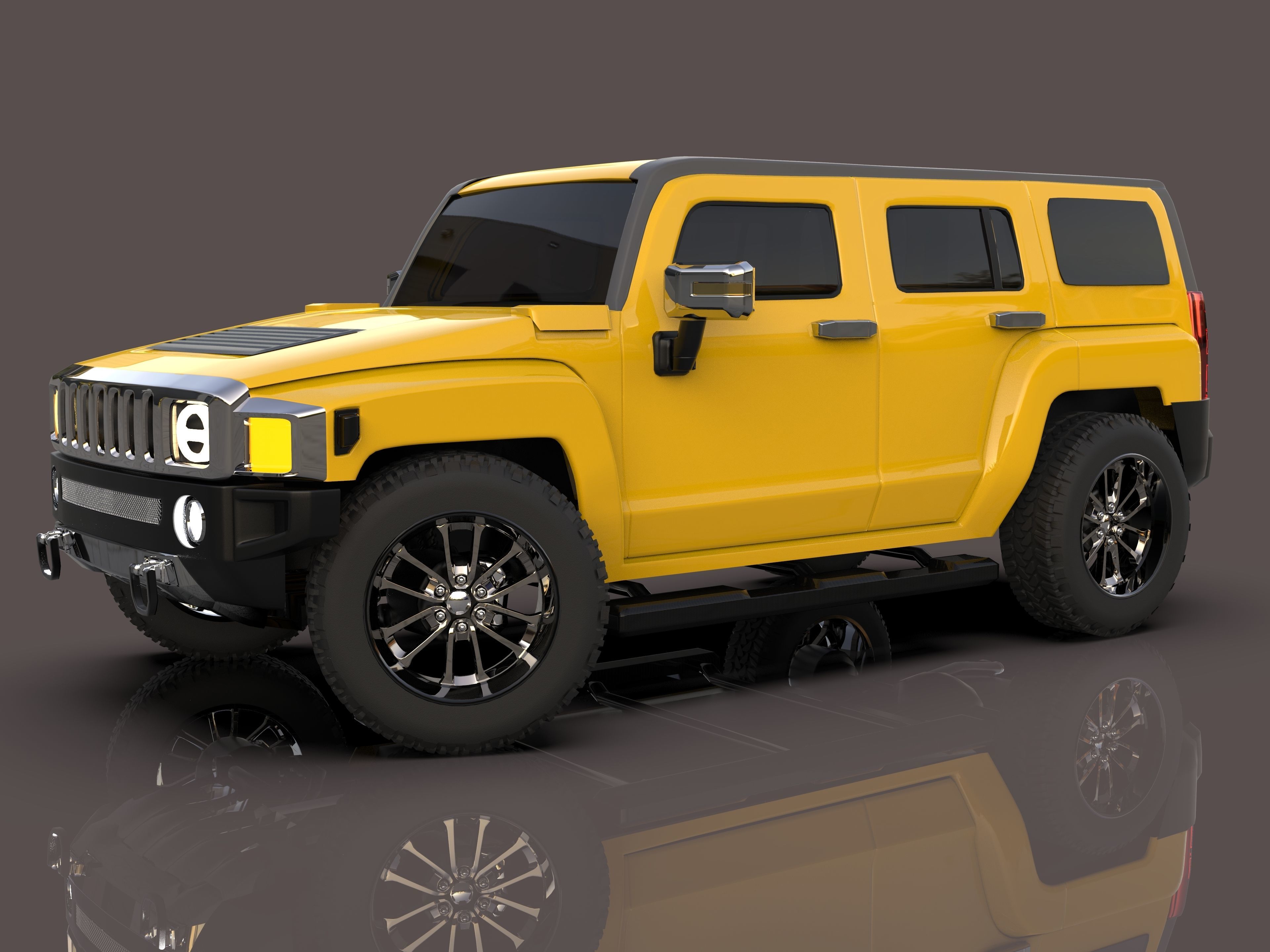 3D model Hummer H3 high Poly Model VR / AR / low-poly | CGTrader