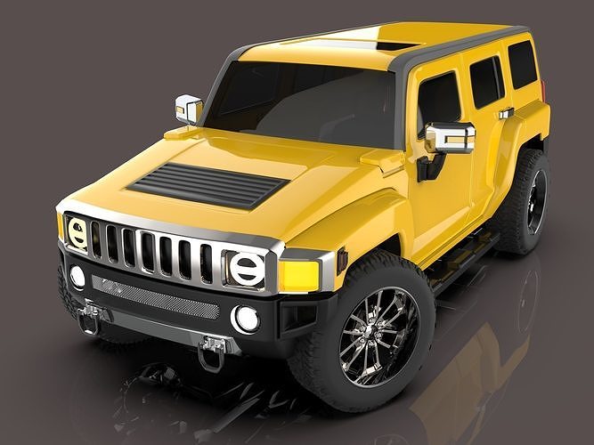 3D model Hummer H3 high Poly Model VR / AR / low-poly | CGTrader