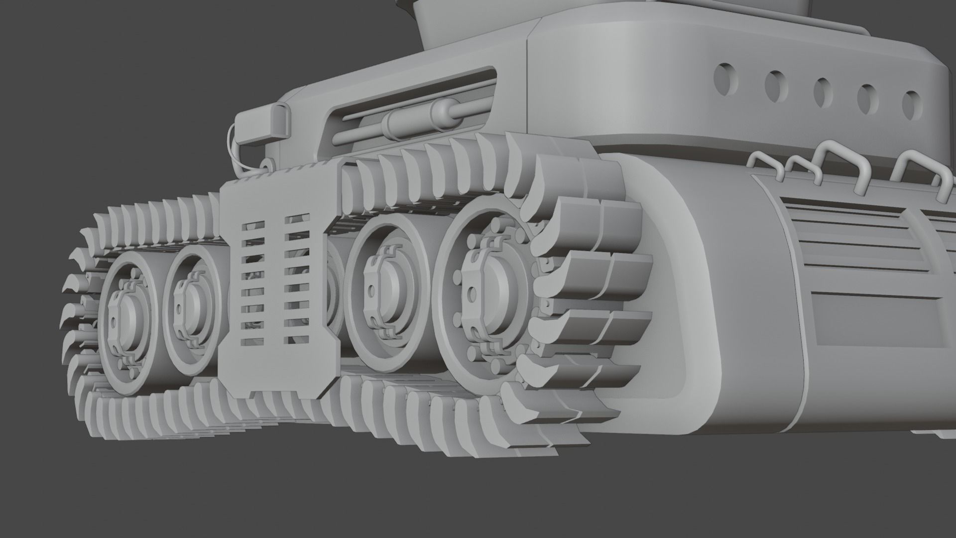 3D model Low Poly Military Tank Game Asset Model with PBR Texture VR ...