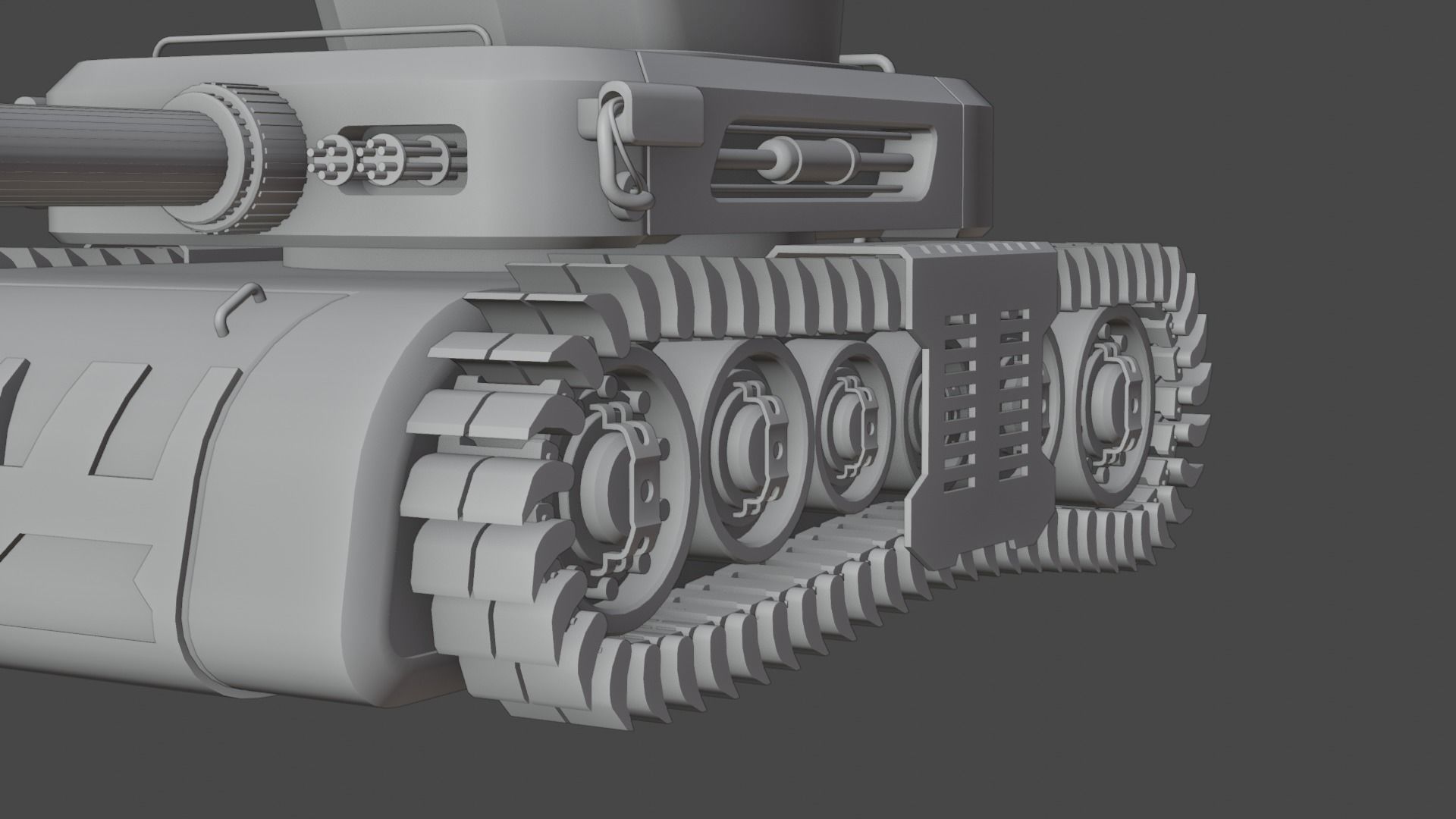 3D model Low Poly Military Tank Game Asset Model with PBR Texture VR ...