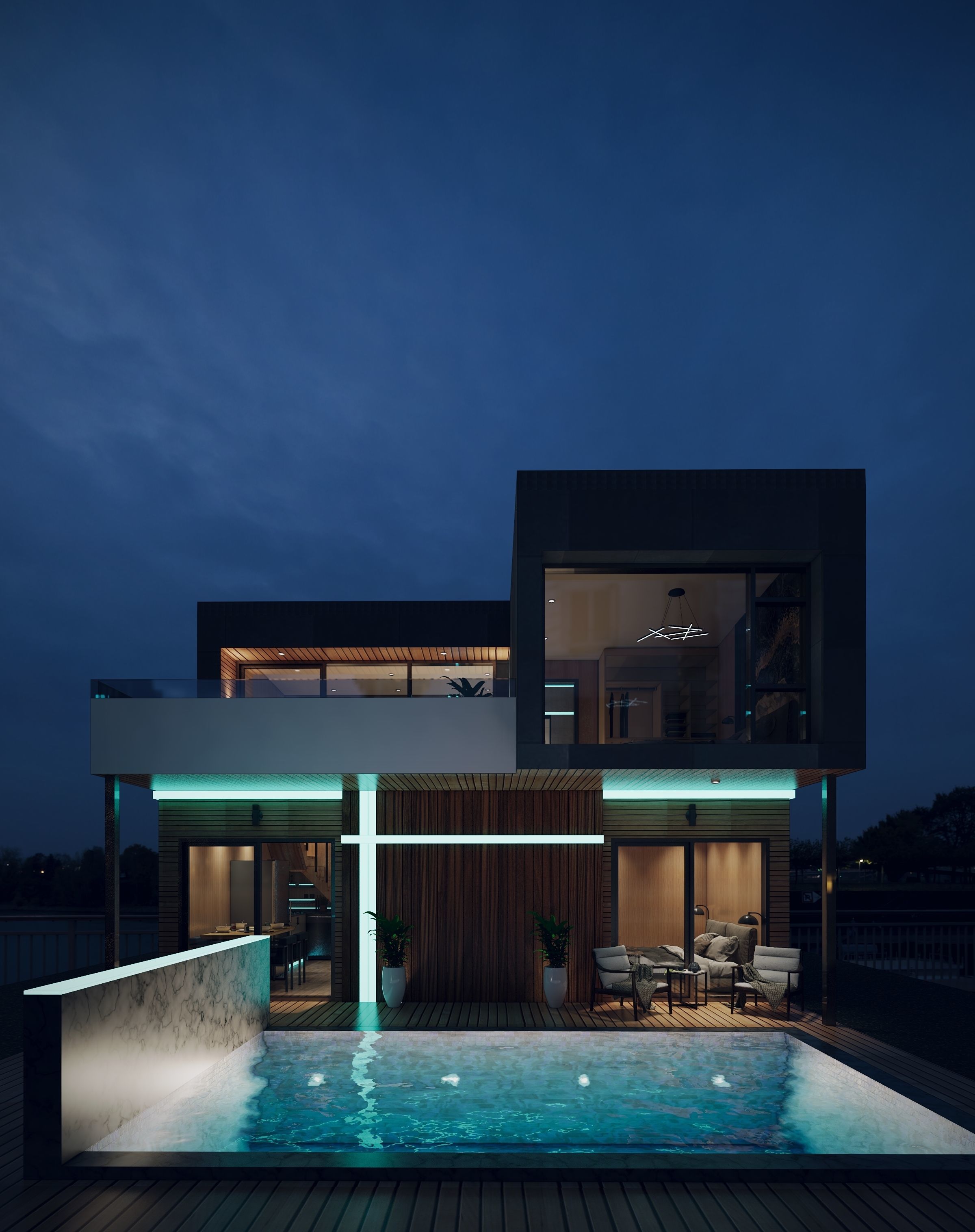 sketchup enscape model render scenes 3D model | CGTrader