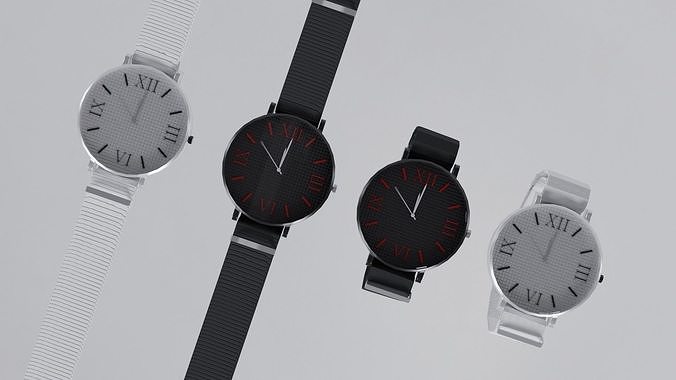 Analog Watch 3D model animated | CGTrader