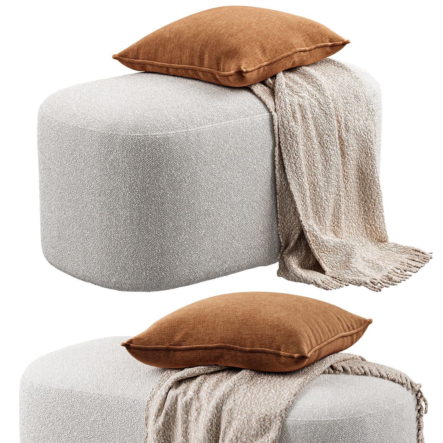 Jysk - OREBO Pouf 3D model | CGTrader