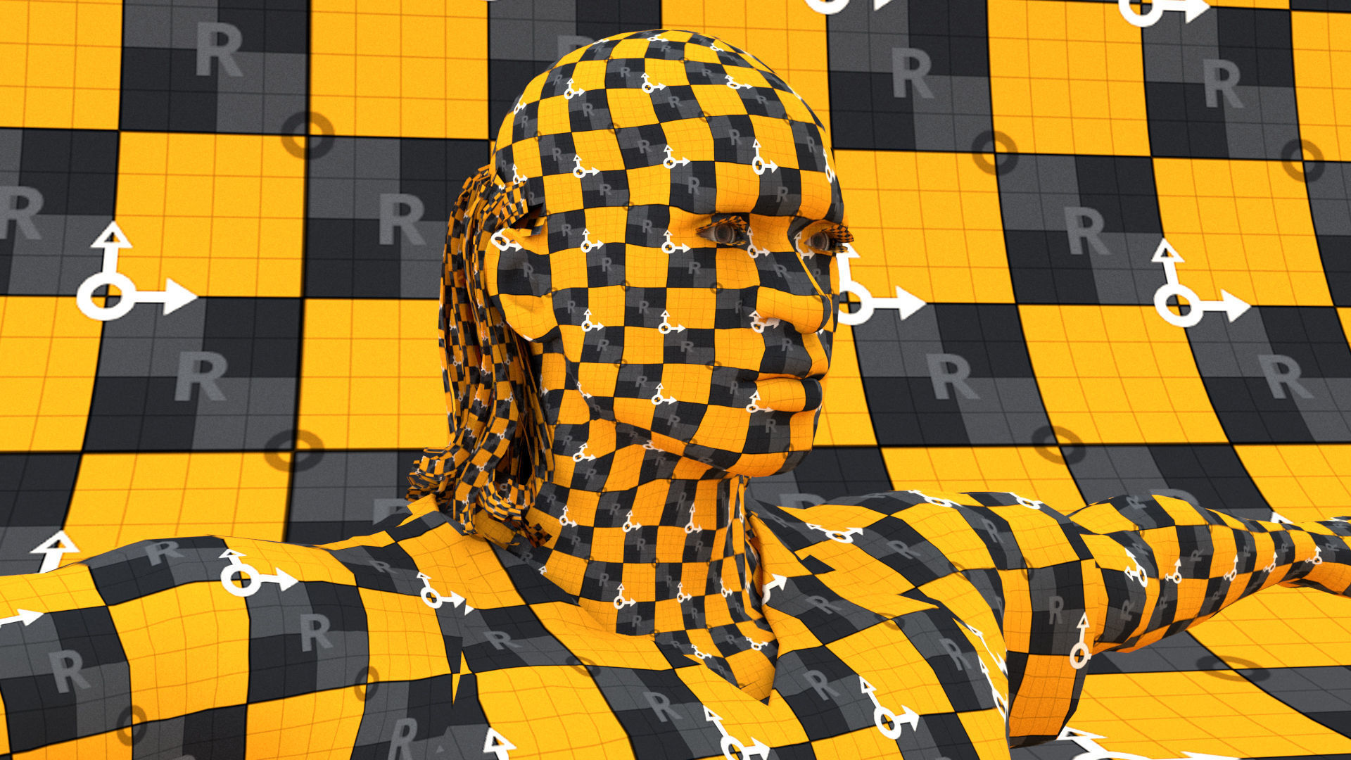 laos Black Athletic Male 3D model rigged | CGTrader