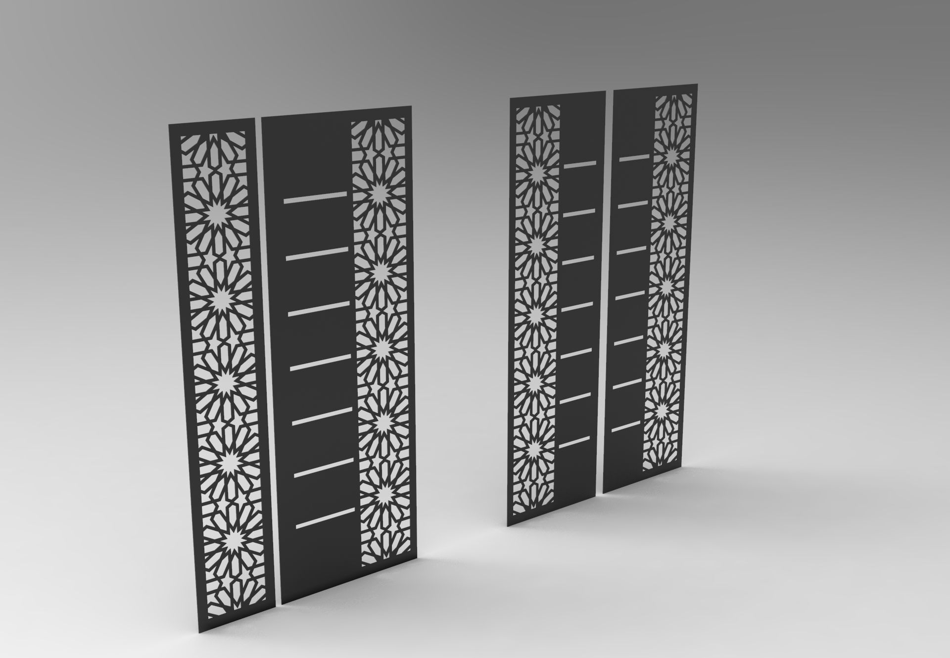 laser cut door 3D model | CGTrader