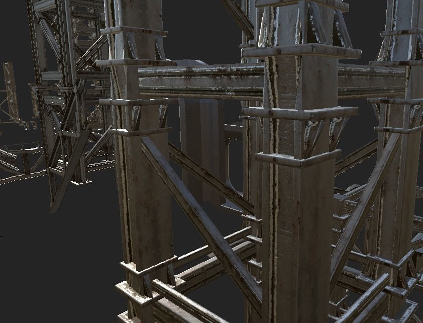 3D model Metal Frame Kit VR / AR / low-poly | CGTrader