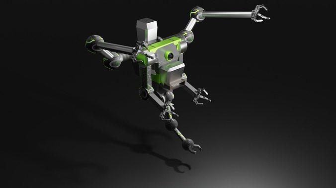 construction bot 3D model | CGTrader