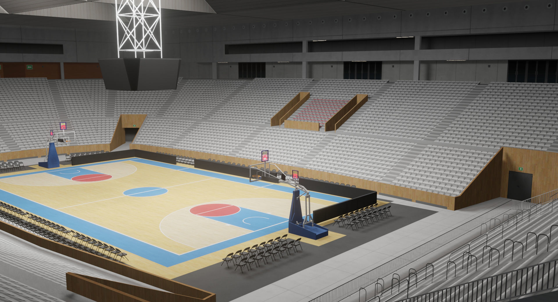 Pavello Municipal Girona-Fontajau Spain 3D model | CGTrader