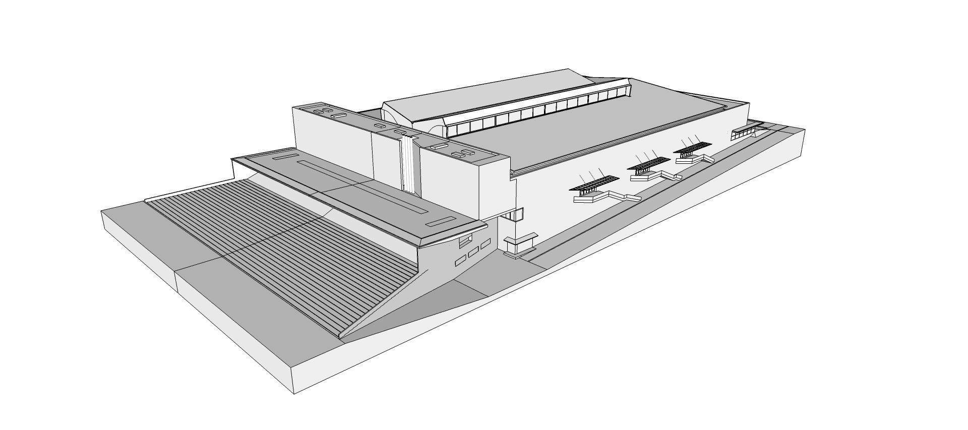 Pavello Municipal Girona-Fontajau Spain 3D model | CGTrader