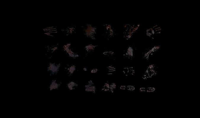 3D model Blood Decals Pack VR / AR / low-poly | CGTrader
