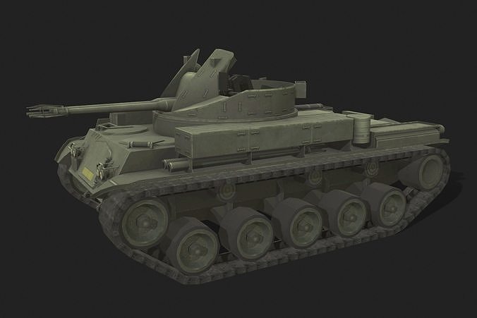 3D model Tank M42 VR / AR / low-poly | CGTrader