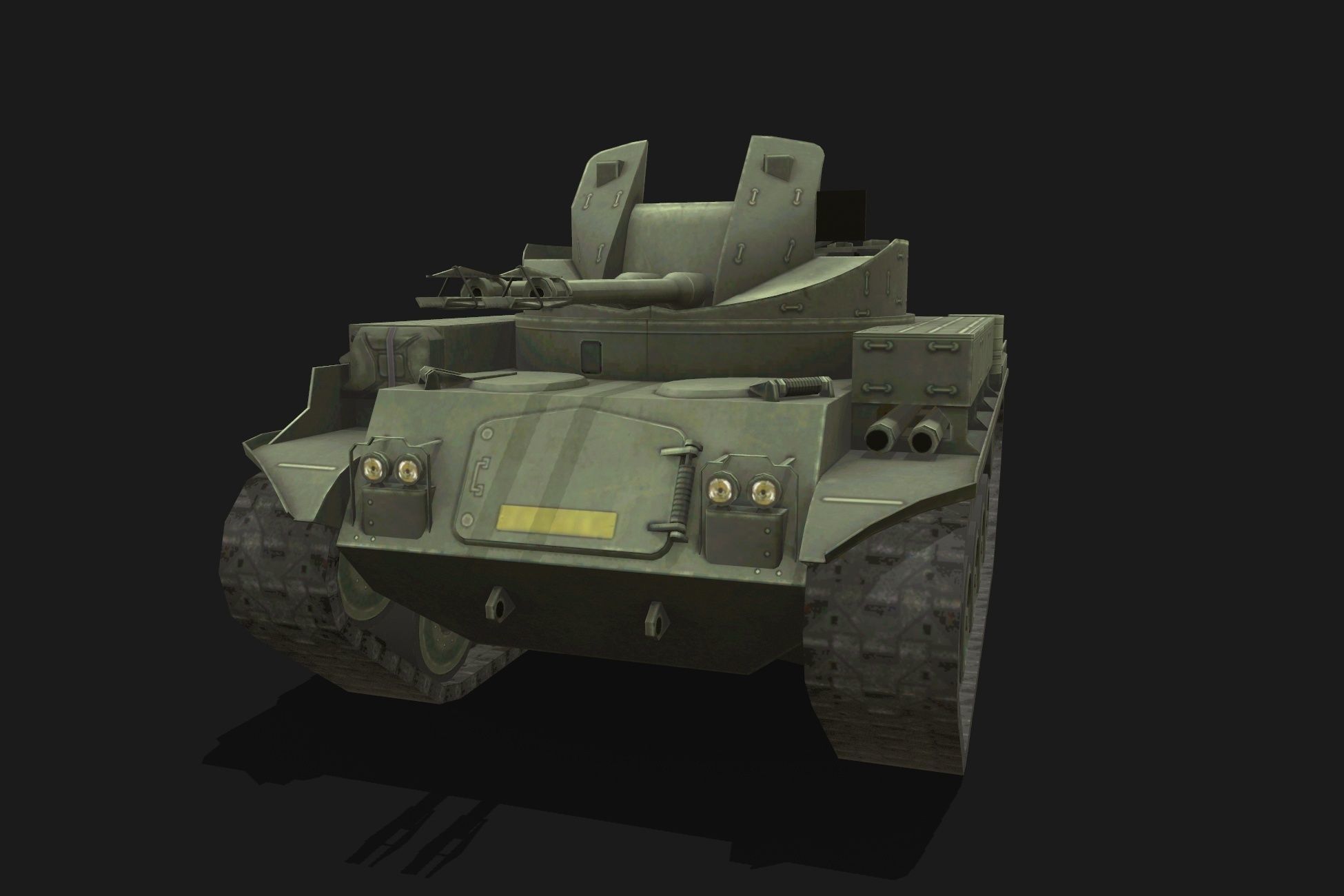3D model Tank M42 VR / AR / low-poly | CGTrader