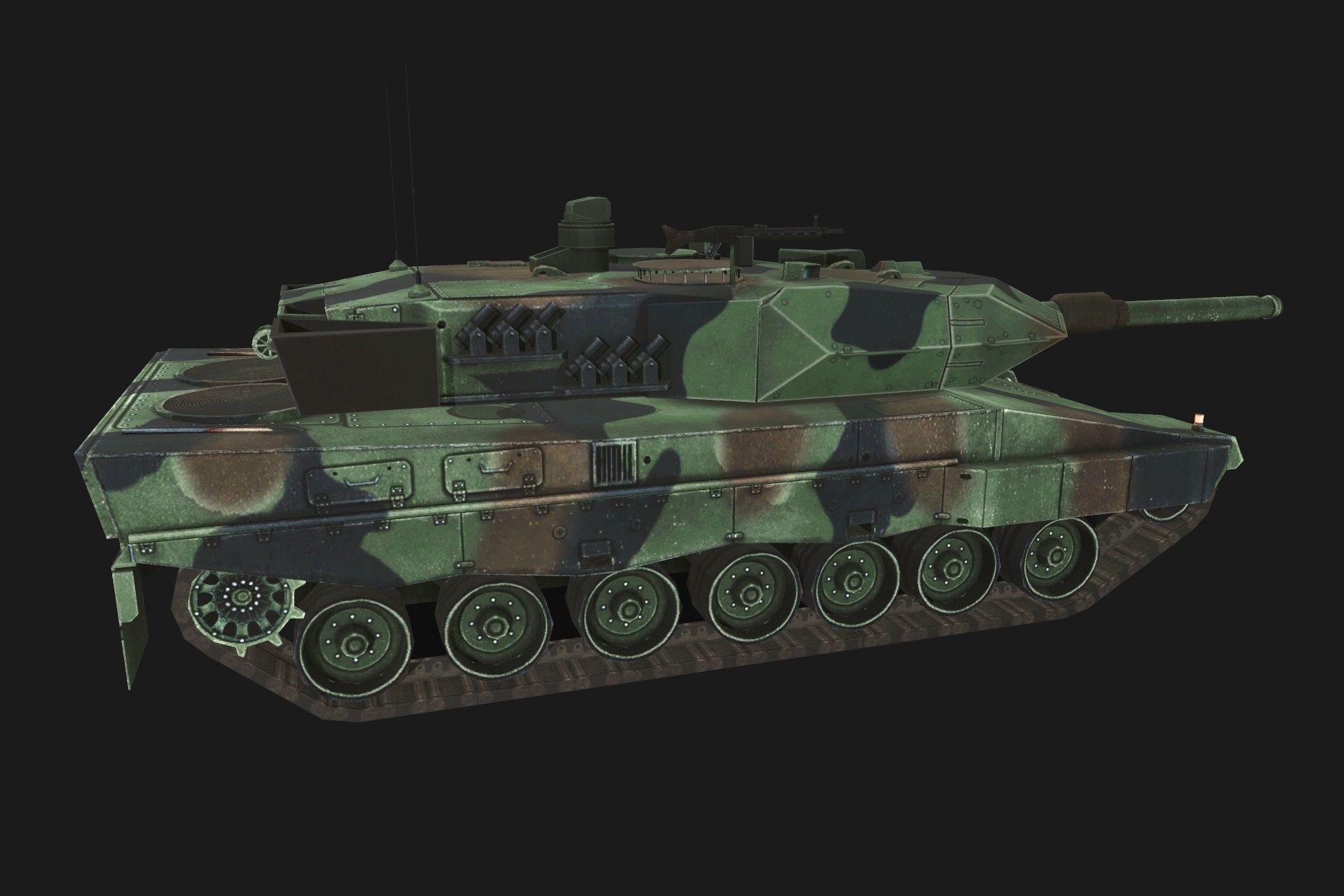 3D model Tank Leopard 2A5 VR / AR / low-poly | CGTrader