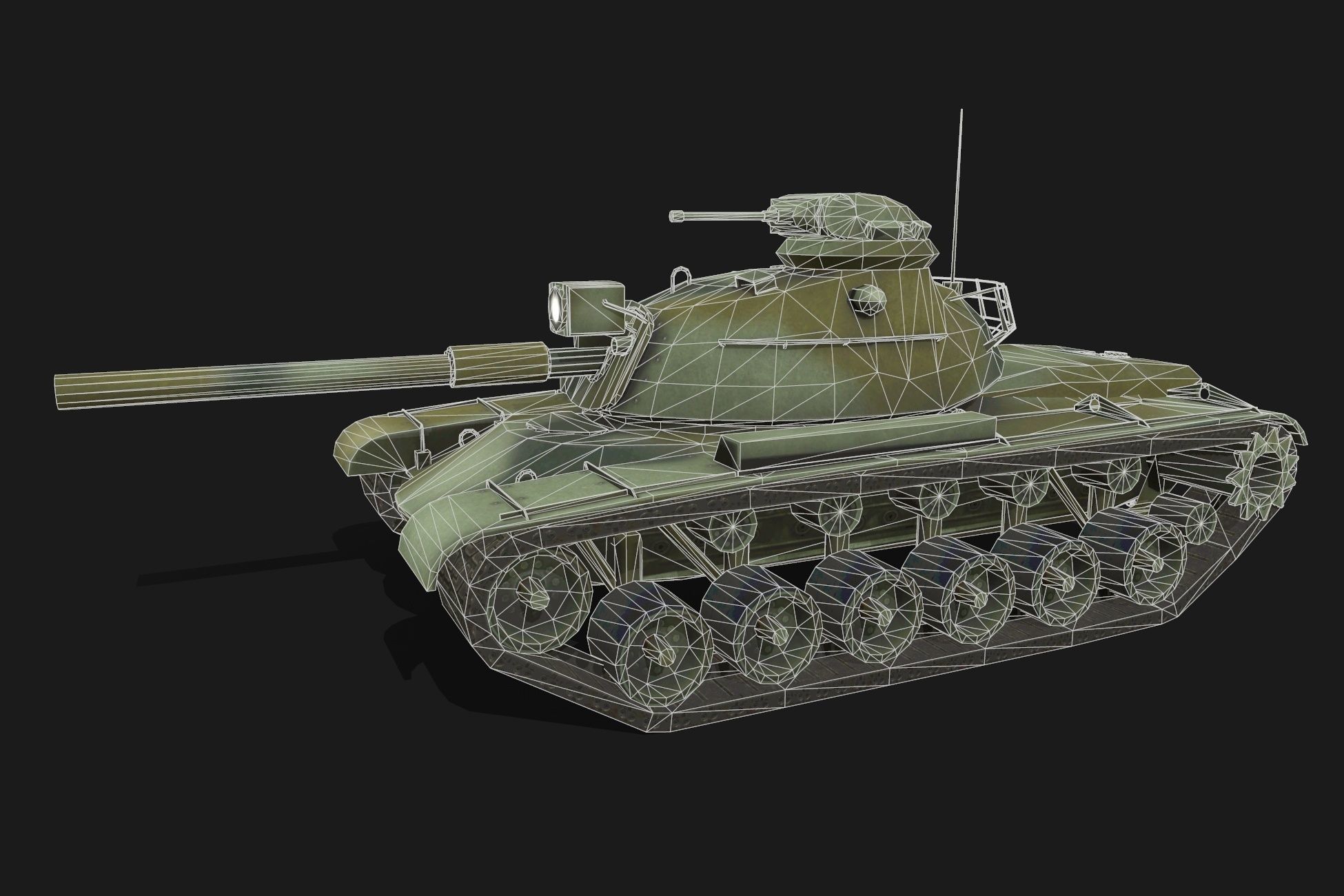 3D model Tank M48 Patton VR / AR / low-poly | CGTrader