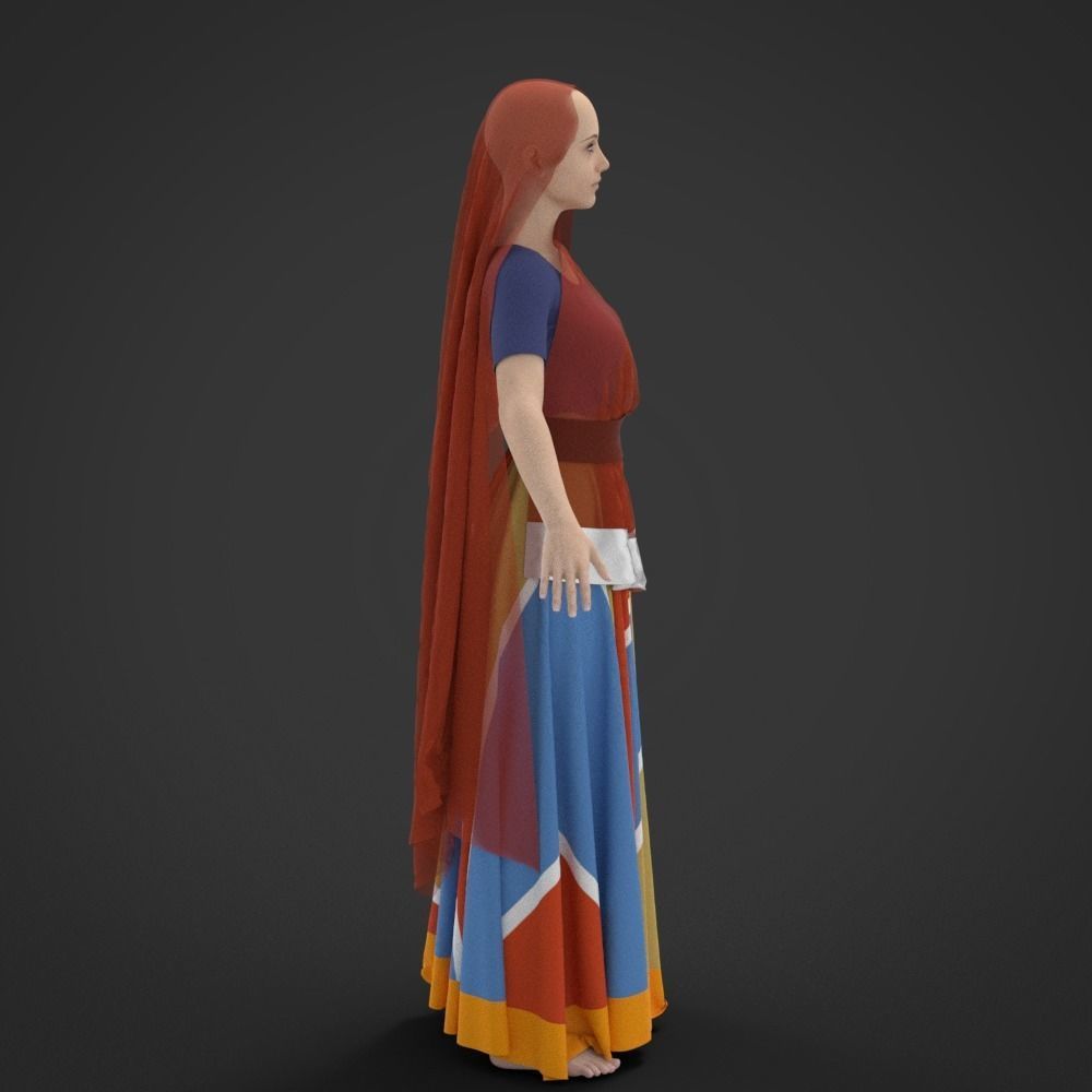 Indian Rajasthani Dress 3D model | CGTrader