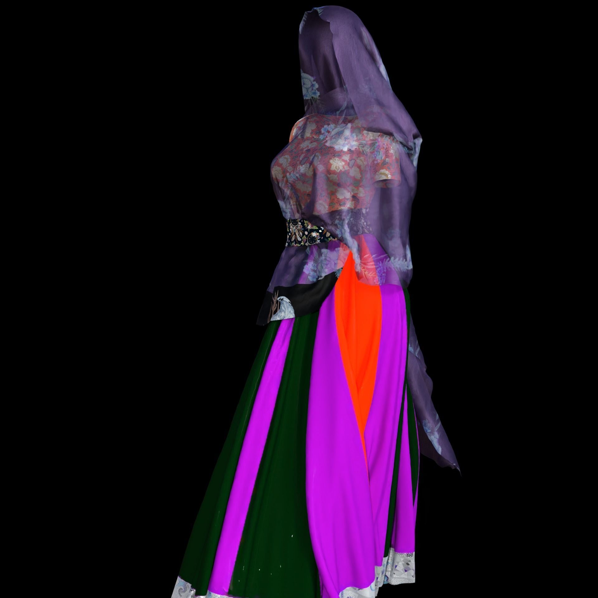 Indian Rajasthani Dress 3D model | CGTrader