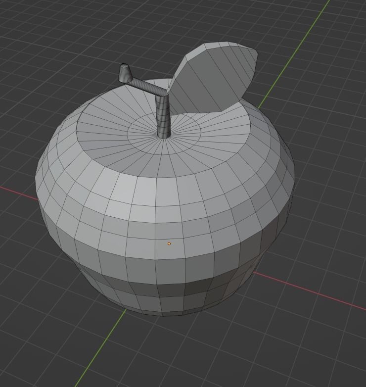 Apple Low Poly free 3D model | CGTrader