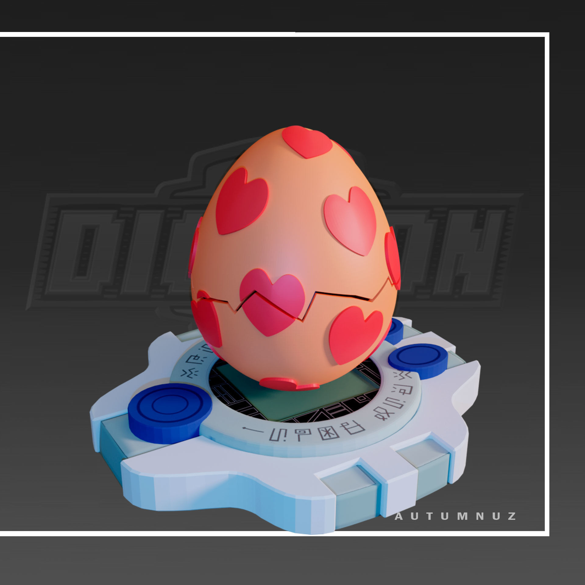 DIGIEGGS DIGIMON SET x8 3D model 3D printable | CGTrader