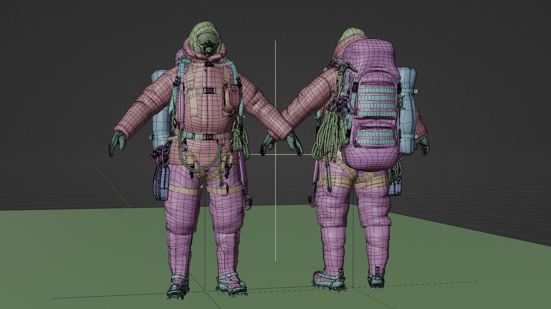 3D model Explorer Mountain Climber VR / AR / low-poly | CGTrader