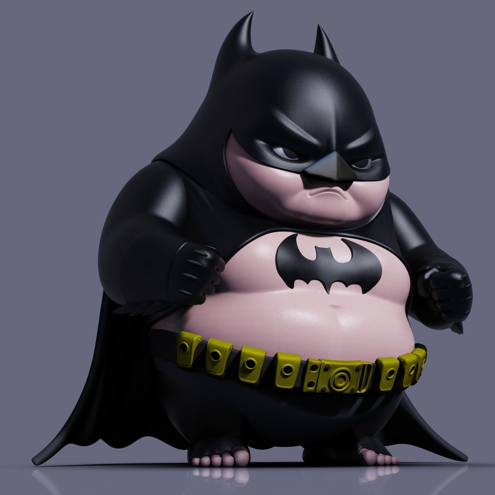 Fat Batman 3D model 3D printable | CGTrader