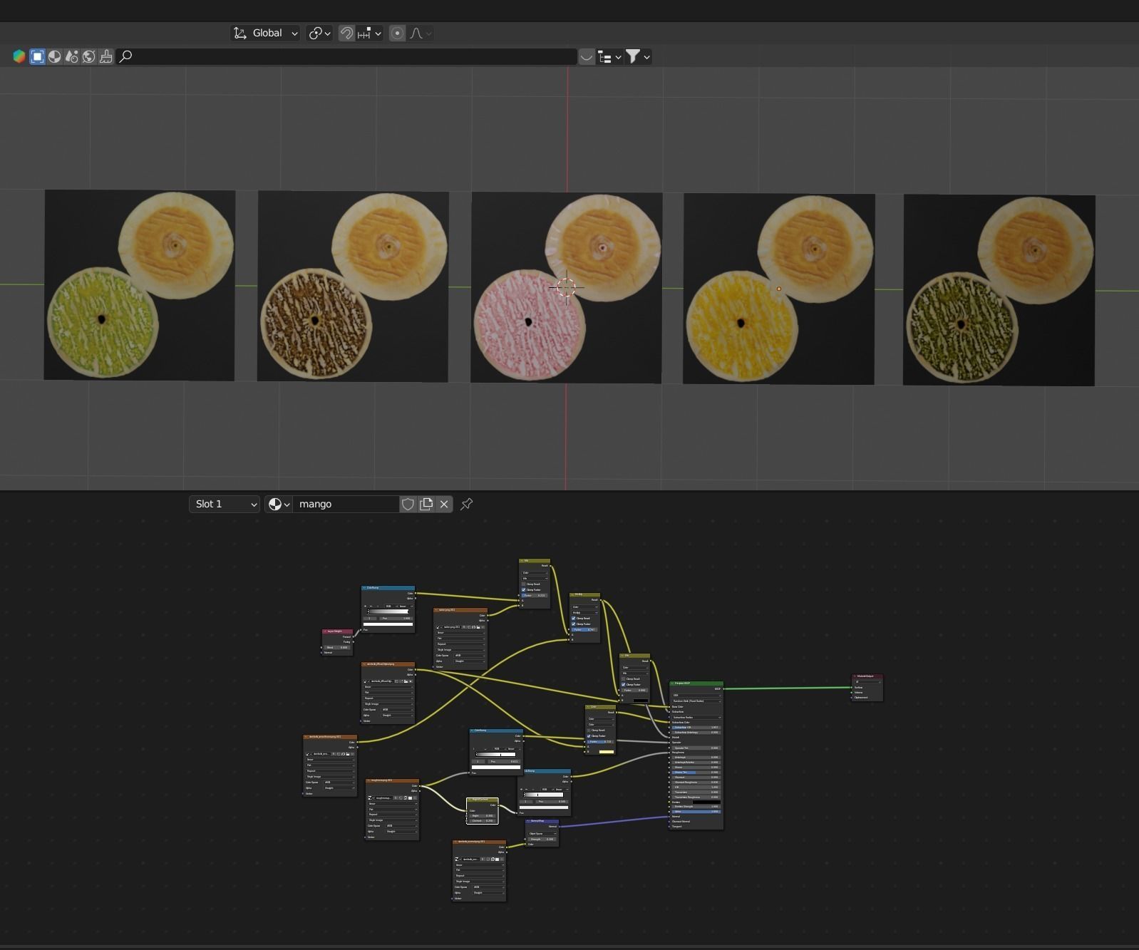 Texture 4k donut png texture set PBR material included 3D scanned VR / AR / low-poly | CGTrader