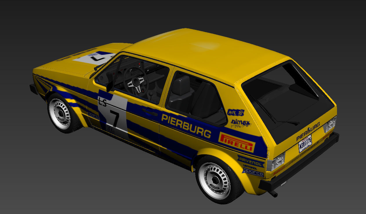 Volkswagen Golf Mk1 Rally 3D model | CGTrader